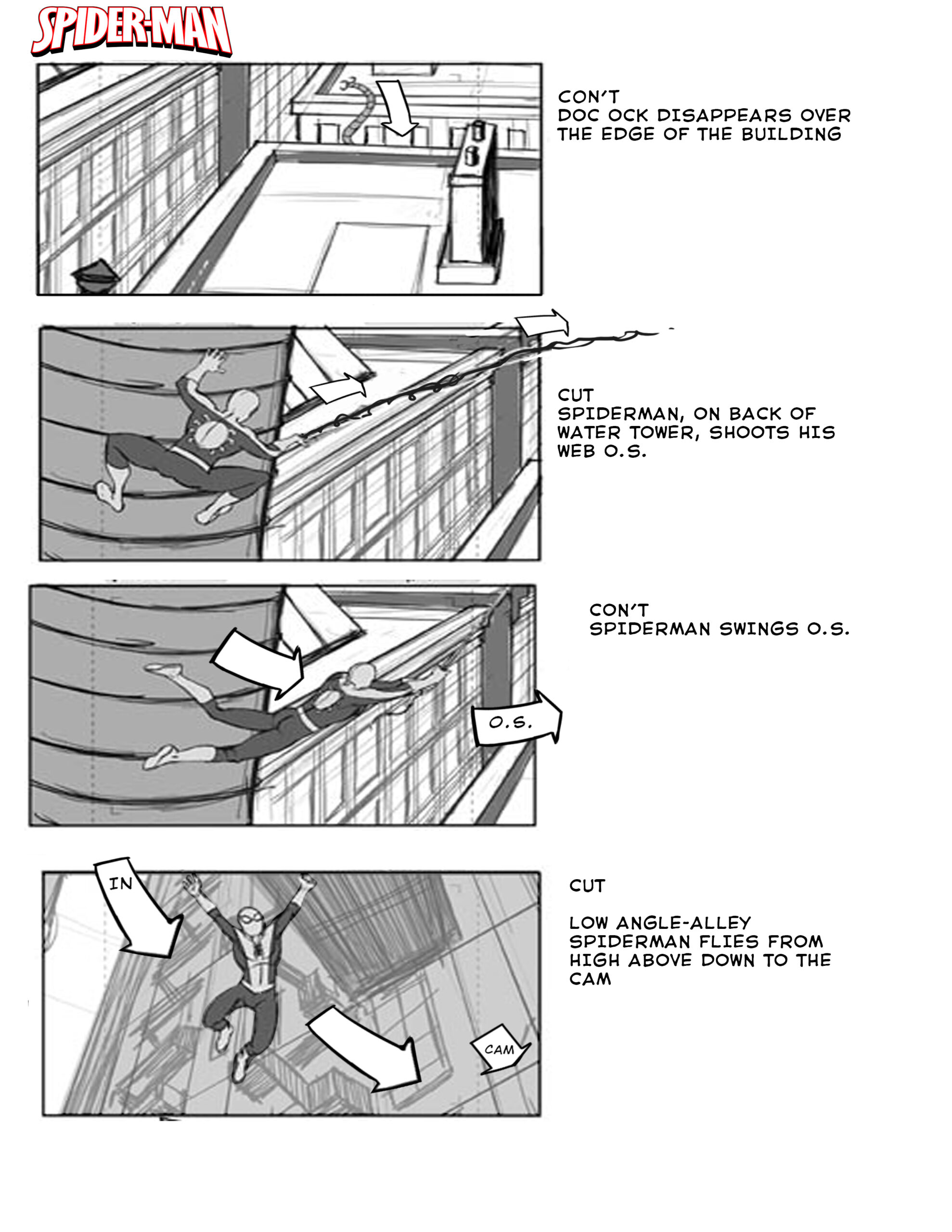 Spider Man Samples – Frank Forte Storyboards