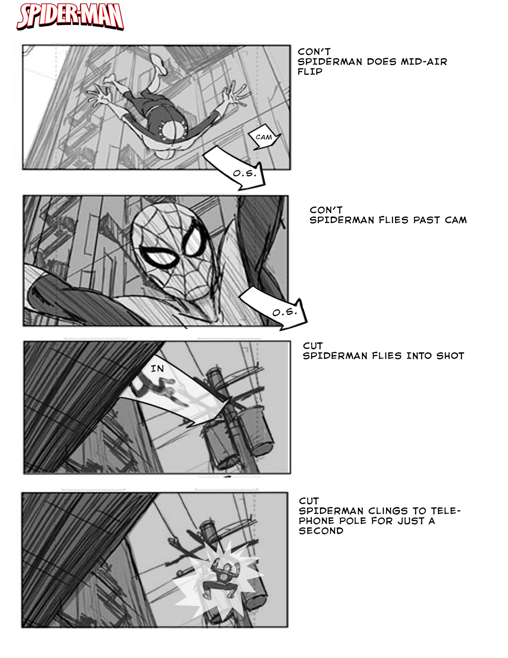 Spider Man Samples – Frank Forte Storyboards