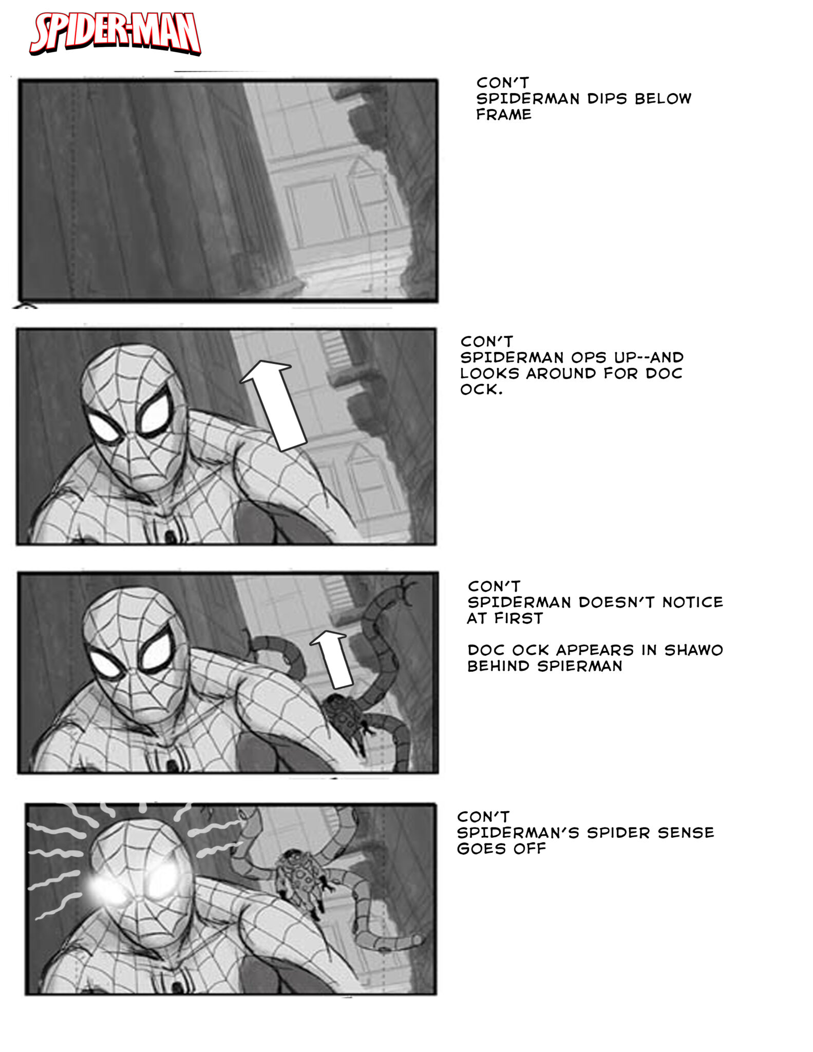 Spider Man Samples – Frank Forte Storyboards